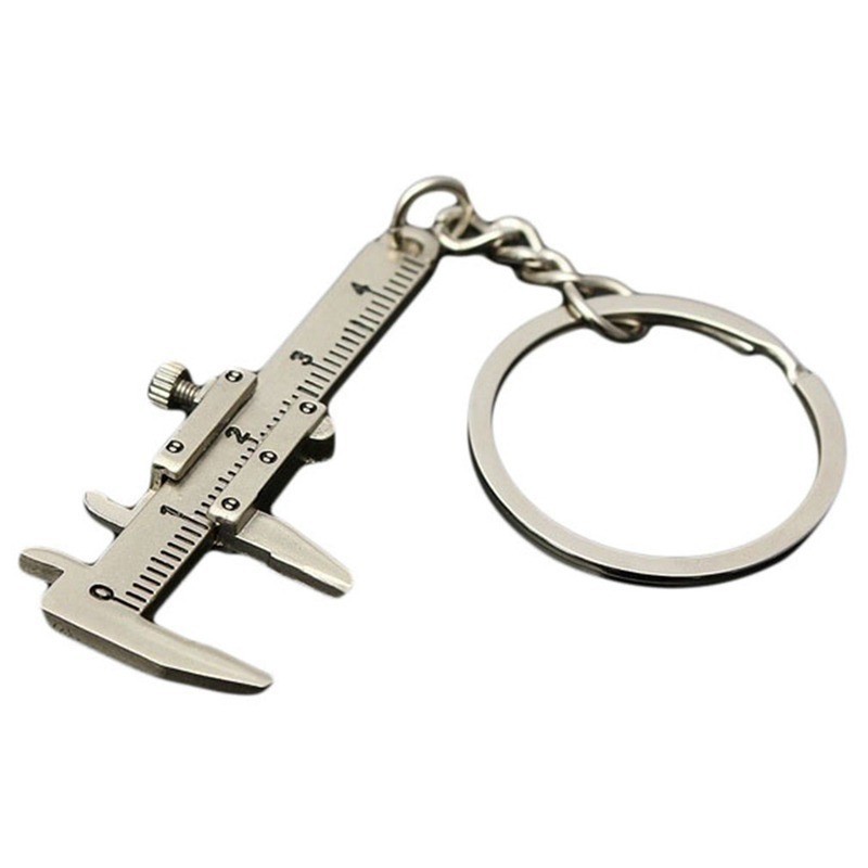Portable Mini Metal Ruler Vernier Caliper Ruler Key Chain Movable ...