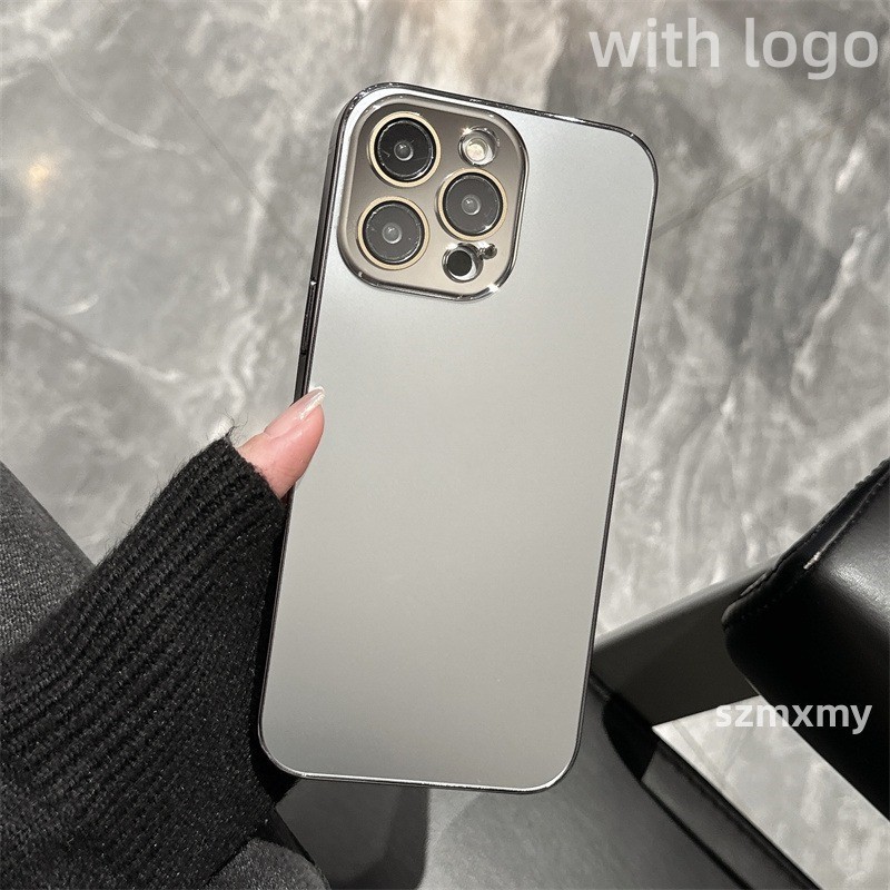 With Logo Upgraded Nano AG Frosted Titanium Ash Phone Case for Iphone ...