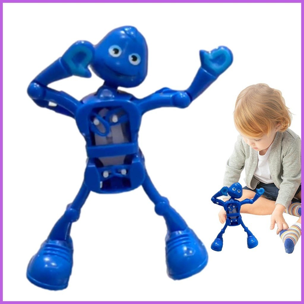 Wind Up Wriggle Robot Toy Deformable Robot Toy Portable Spring Wind Up ...