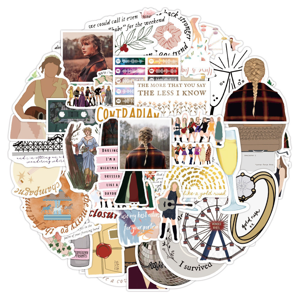 50 200pcs Set Taylor Swift American Singer Midnights The Eras Tour