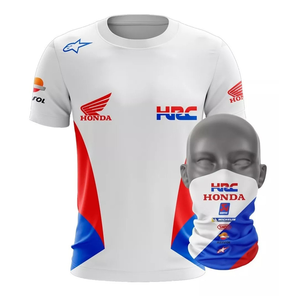 Brand New HONDA HRC Fashion Men Shirt,Honda LOGO Full Heat Sublimation ...