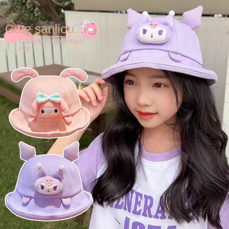 Sanrio Kuromi Cinnamoroll Melody Purin Children's Hats Girls Cartoon ...