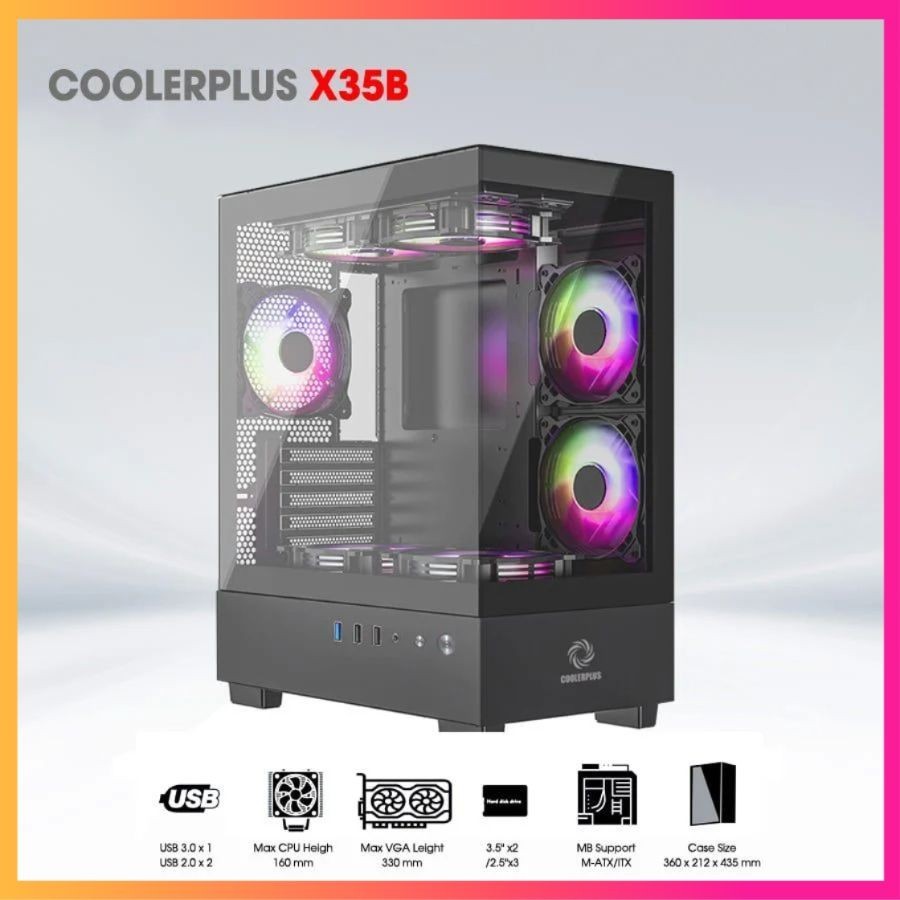 Coolplus CPC-X35B Aquarium case (BLACK) | Shopee Malaysia