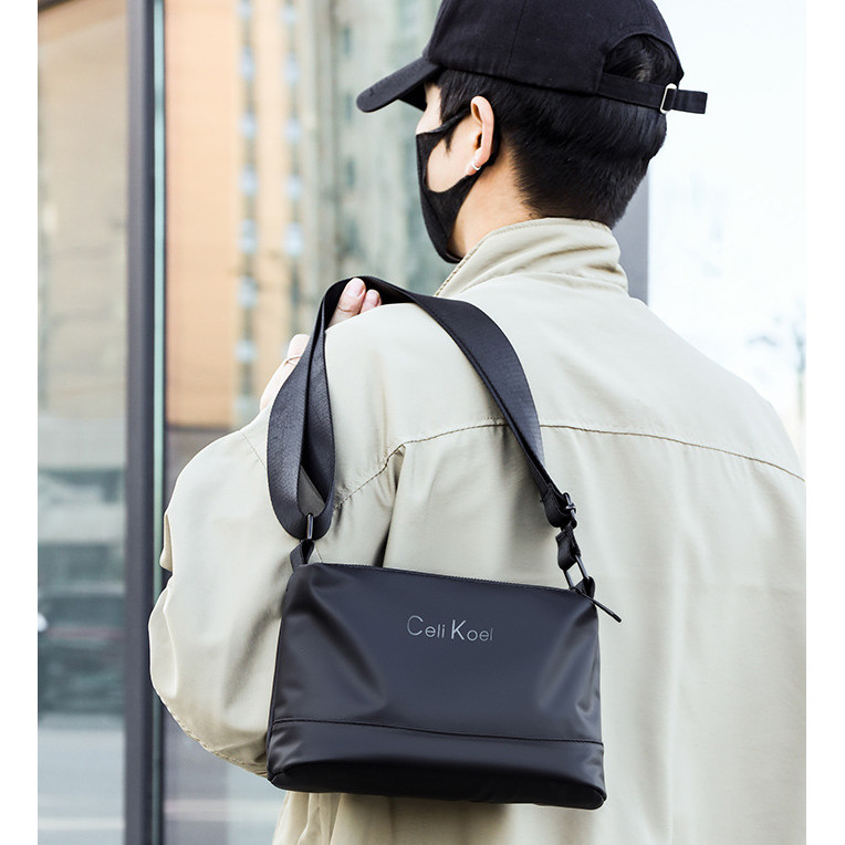 SUNWISH STORE-Celi Koel- No.XM-3200 More Zippers Nylon Men Sling Bag ...