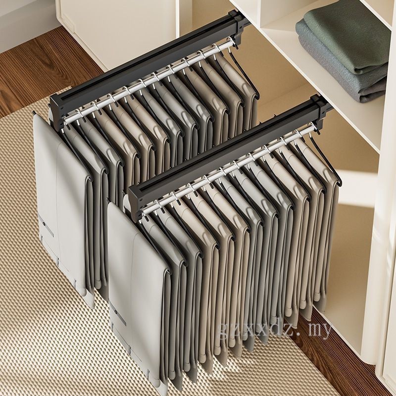 Multifunctional Pull-out Pants Rack Retractable Slide Rail Pants ...