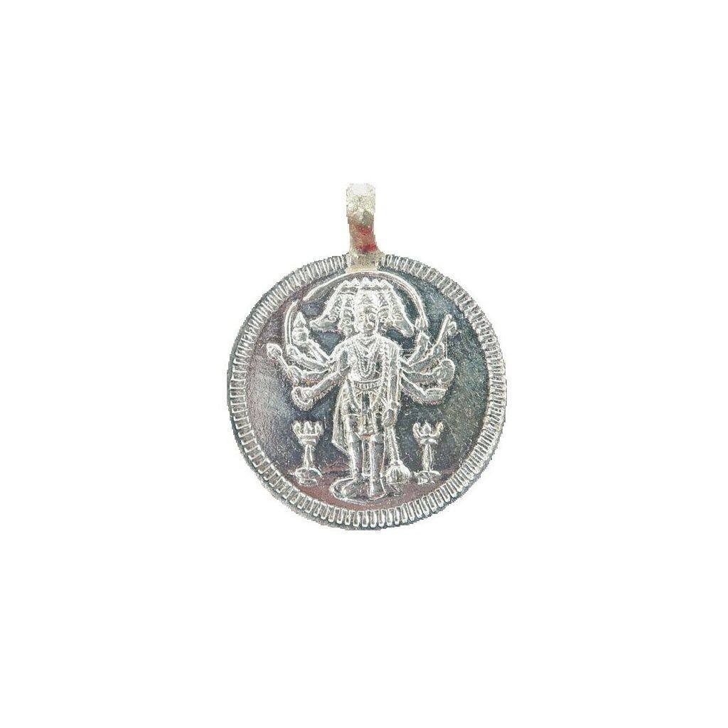 Energized God Panchamukhi Hanuman Copper Silver Polished Locket Yantra ...