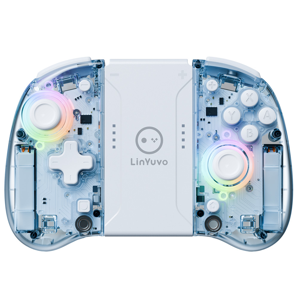 LinYuvo KS37B Meteor Light Joycons Wireless Controller for Switch/OLED with Programmable/Motion ...