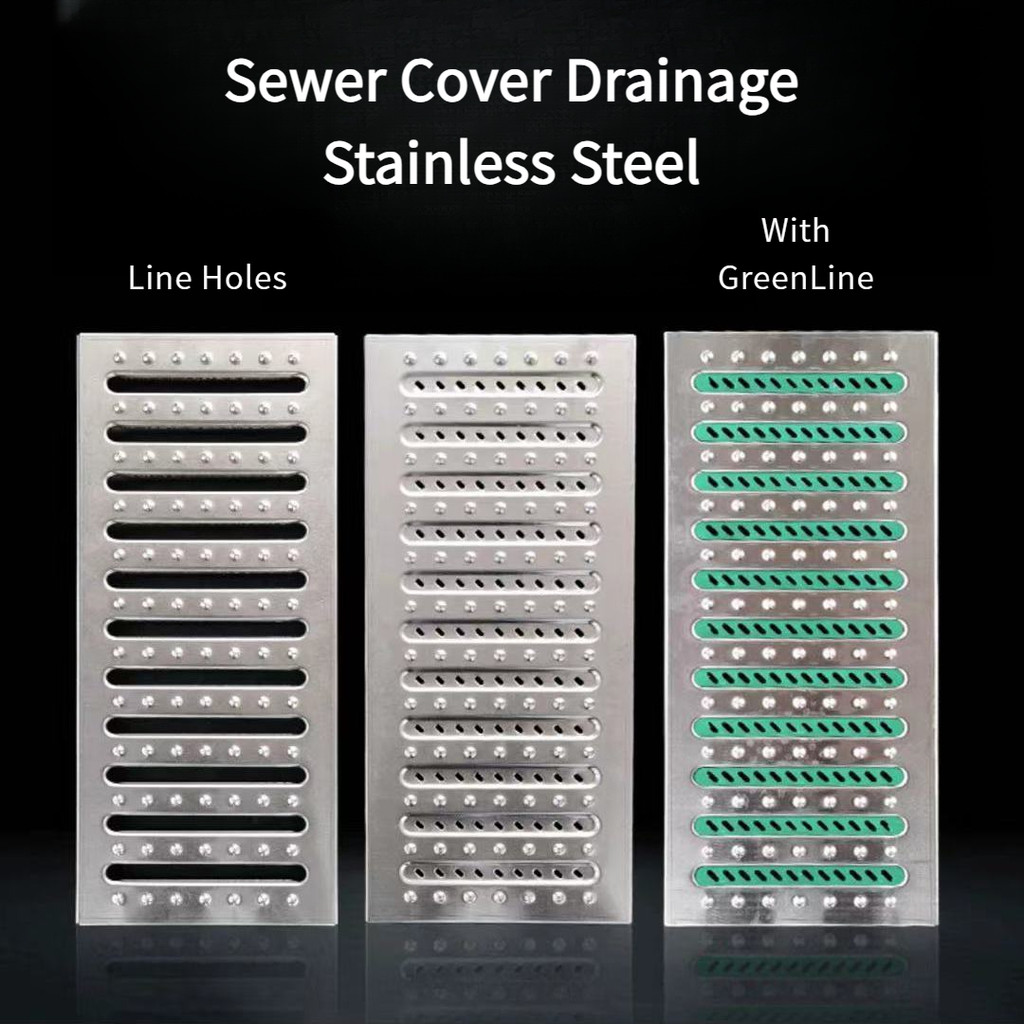 Stainless steel trench cover hotel kitchen sewage sewer drain sink ...