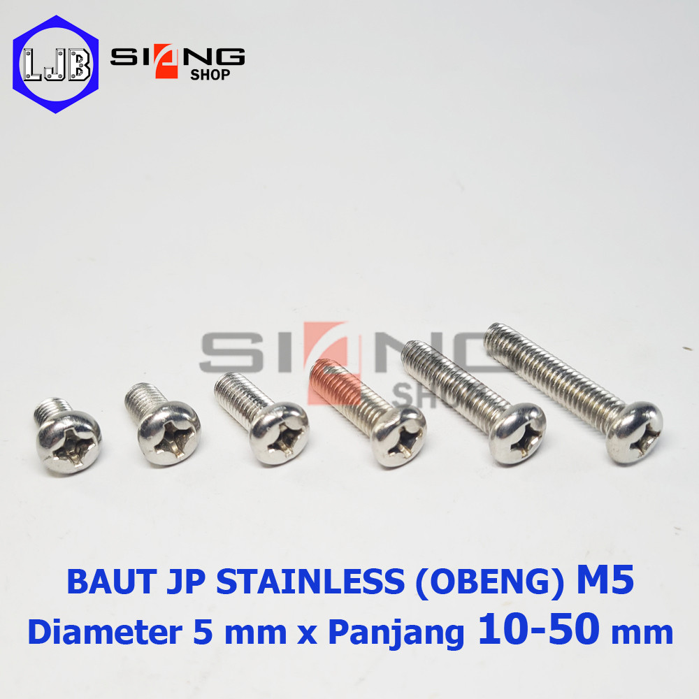 Jp Stainless M5 bolts 10 to 50mm long | Shopee Malaysia