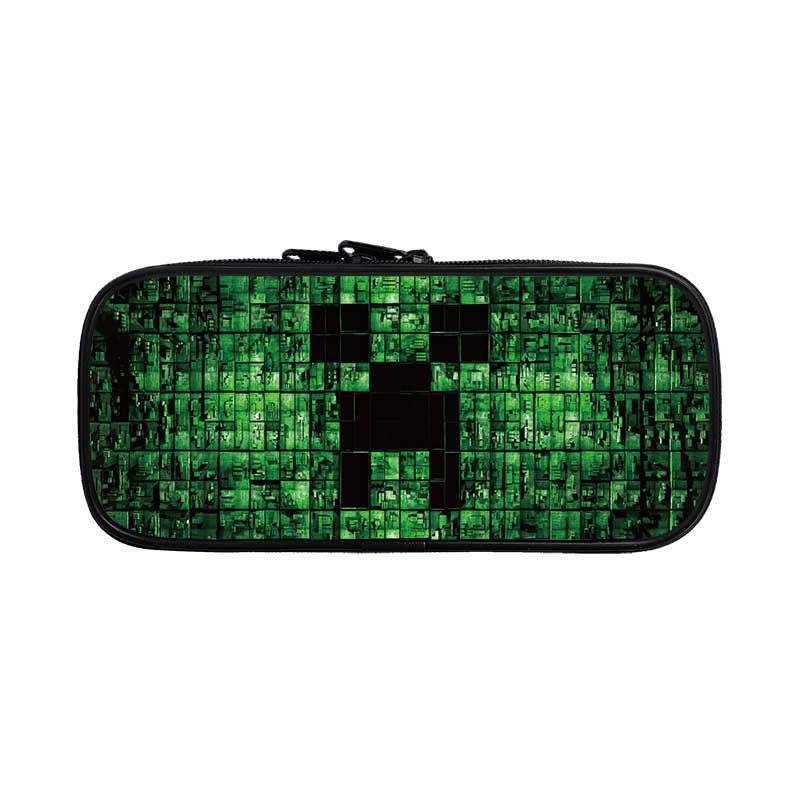 Minecraft Pencil Case Large-Capacity Anime Cartoon Elementary School ...
