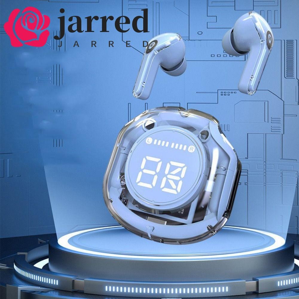 JARRED Wireless Earbuds, Transparent with Charging Case in Ear ...