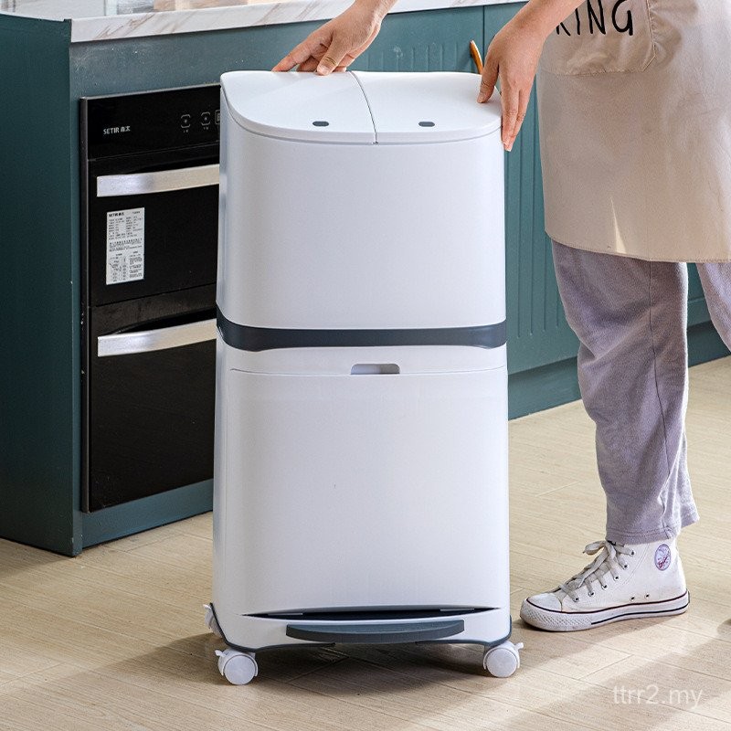 Garbage Sorting Trash Can Household Double-Layer Kitchen Dedicated ...