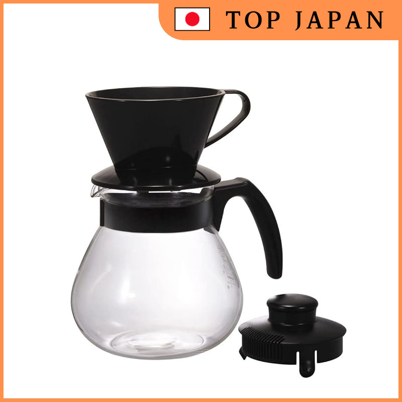 HARIO Coffee & Tea Dripper Set – 1,000ml, Microwave & Dishwasher Safe ...