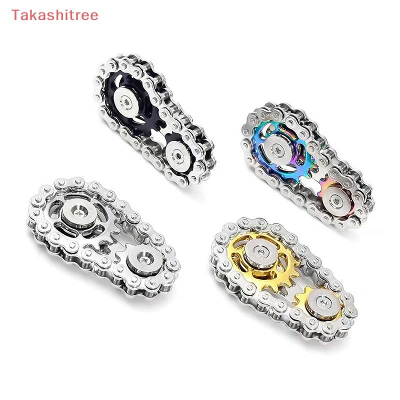 (Takashitree) Metal Chain Sprockets Flywheel Fingertip Gyro Fidget ...