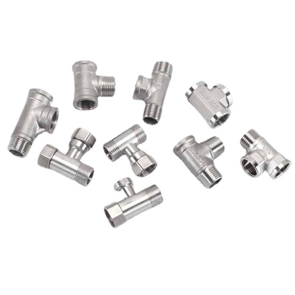 304 Stainless Steel Tee Joint Inner Outer Wire Flexible Joint One In ...