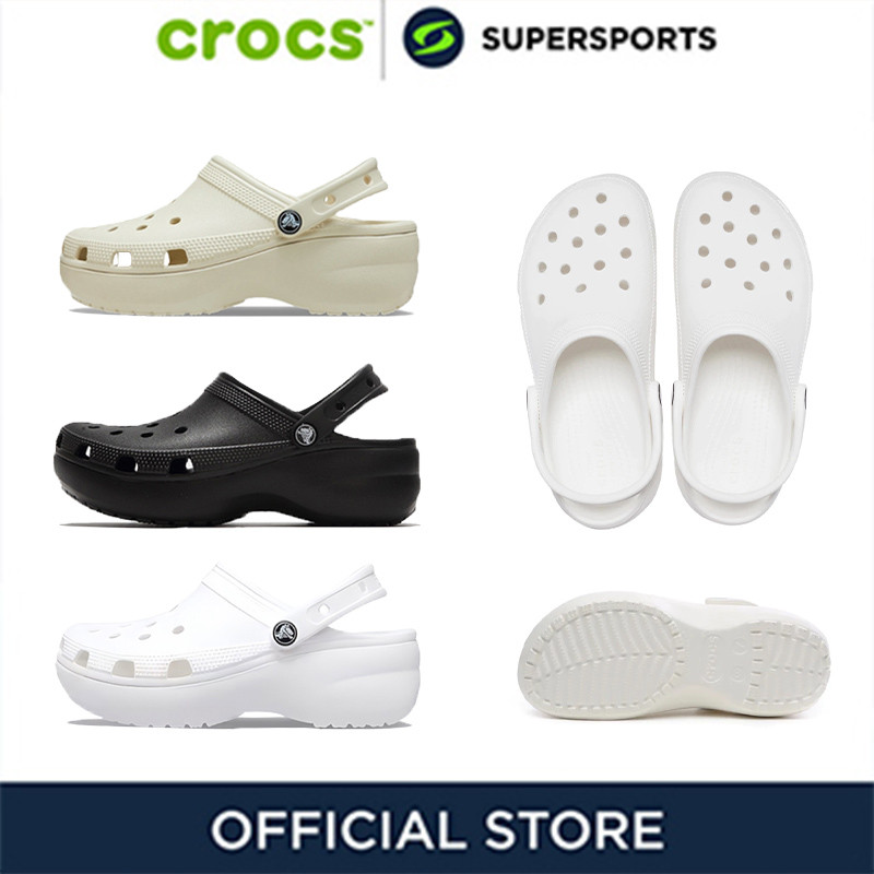 crocs women original 100% Classic Platform Clog Bone color sandal ...