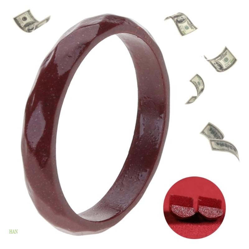 HAN Red Cinnabars Feng Shui Rings Cinnabars Rings Attract Wealth Money ...