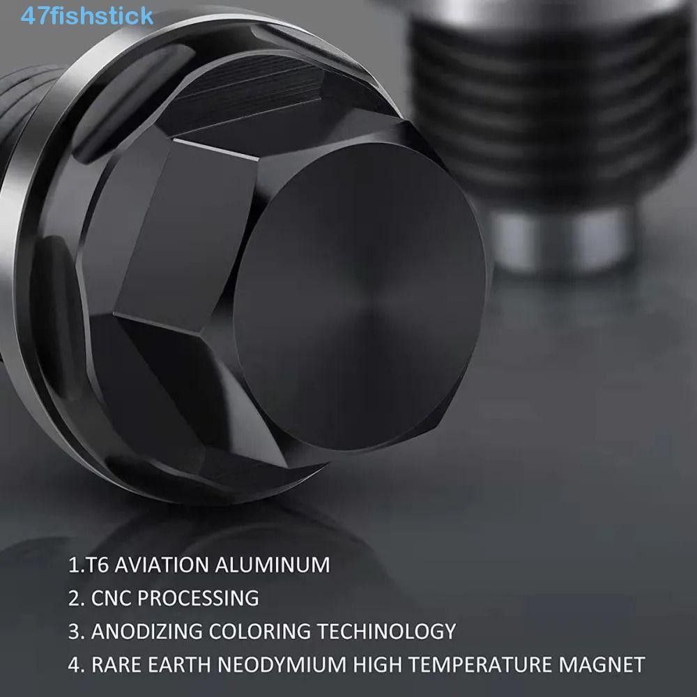 FISHSTICK Engine Drain Nut Bolt, Engine Magnetic Magnetic Oil Drain ...