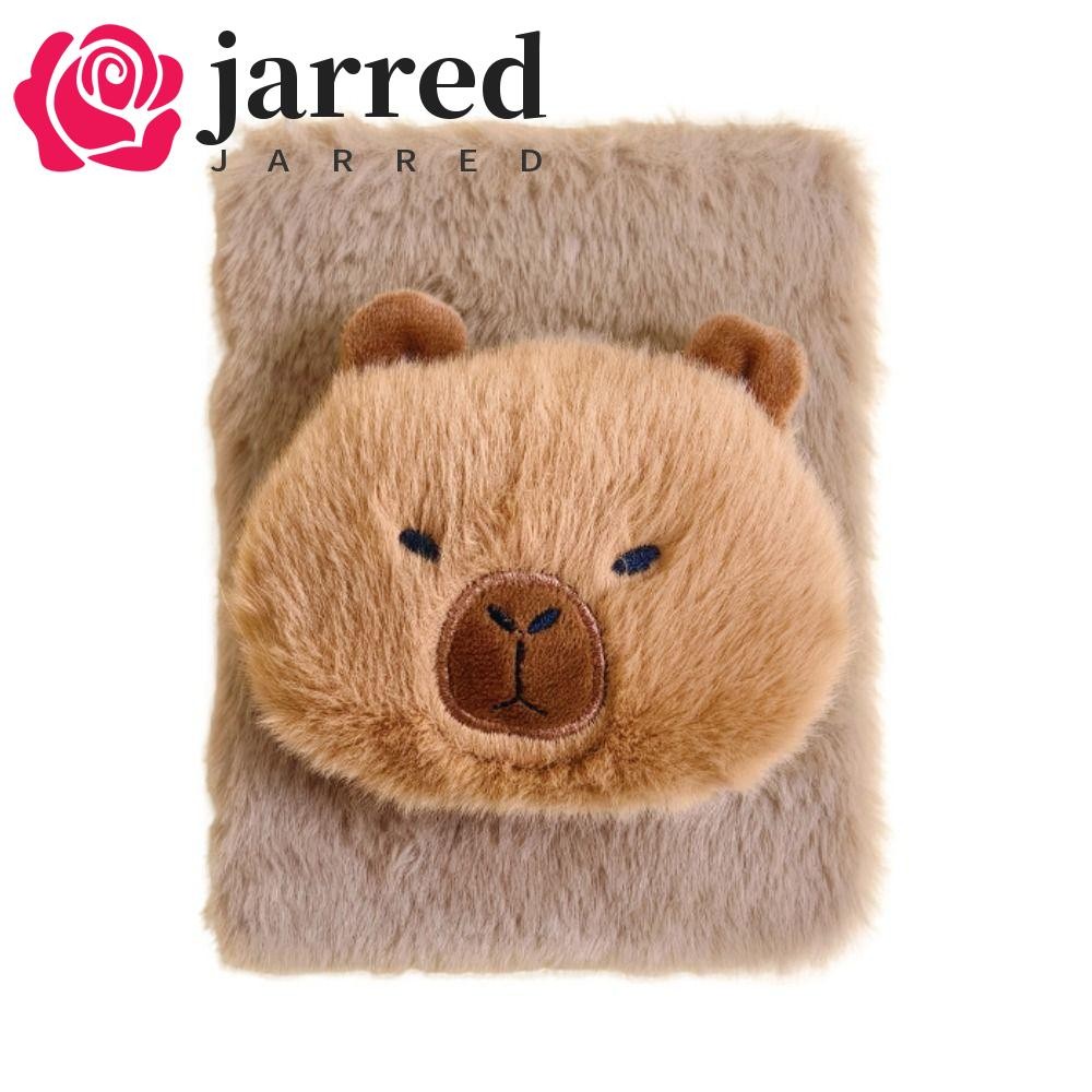 JARRED Plush Notebook, Capybara Labubu Small Diary Book, Portable 120 ...