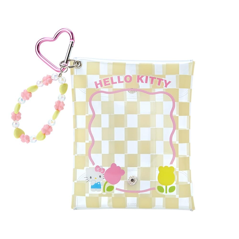 【Direct from Japan】 Sanrio Hello Kitty Clear Pouch Pastel Checker with ...