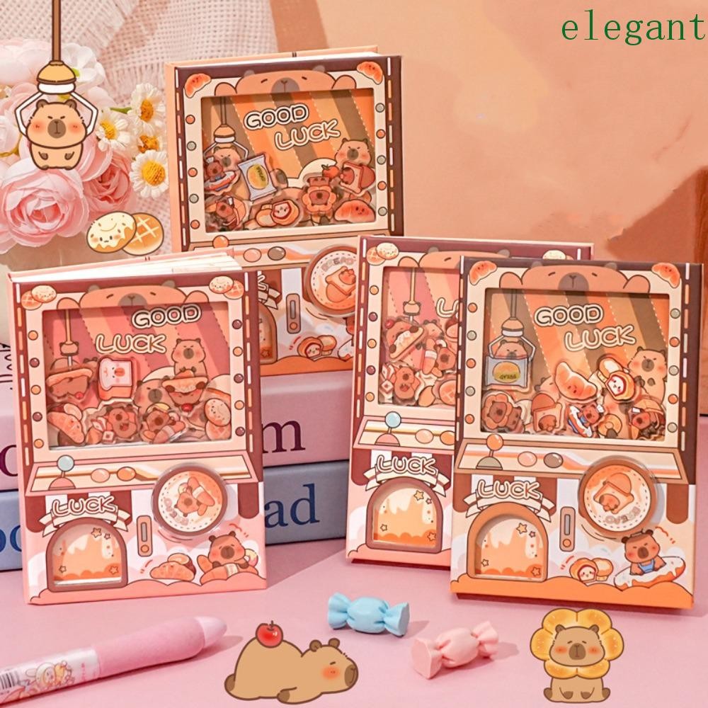 ELEGANT Gashapon Mahines Notebook, Color Inner Page Shaking Capybara ...