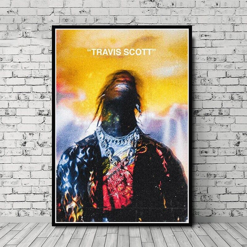 Nt-010 Travis Scott Music Star Rap Rapper Rodeo Astroworld Poster Wall ...