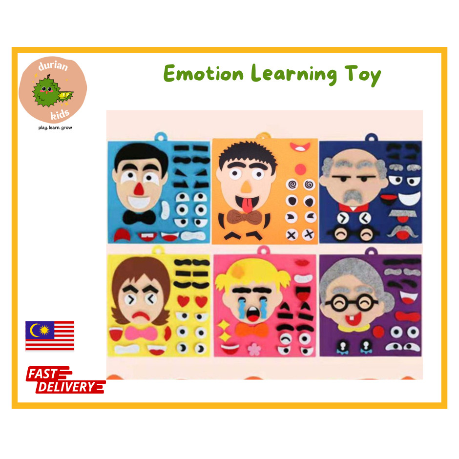 3D DIY Emotional Change Facial expression Puzzle Toys/ Kindergarten ...
