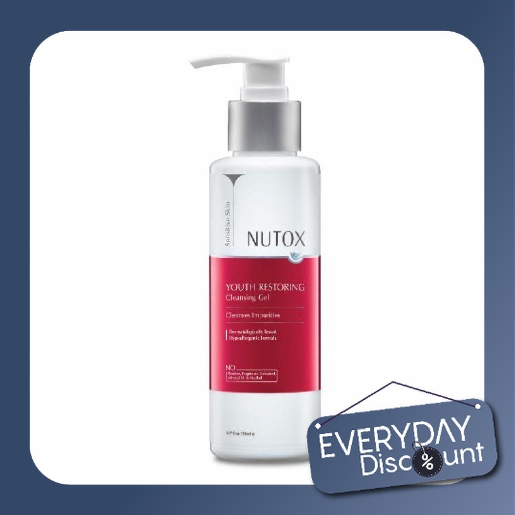 [ED] Nutox Youth Restoring Cleansing Gel 150ml MFG: 04/2021 (Sensitive ...