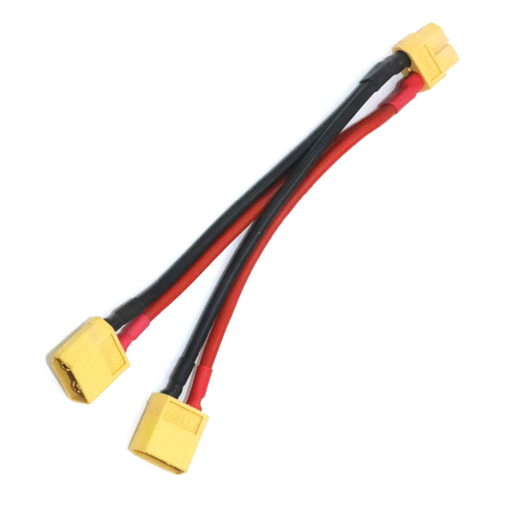 XT60 Parallel Y Harness Connector Wiring Cable Adaptor For RC Car Drone UAV Boat Battery Charger ...