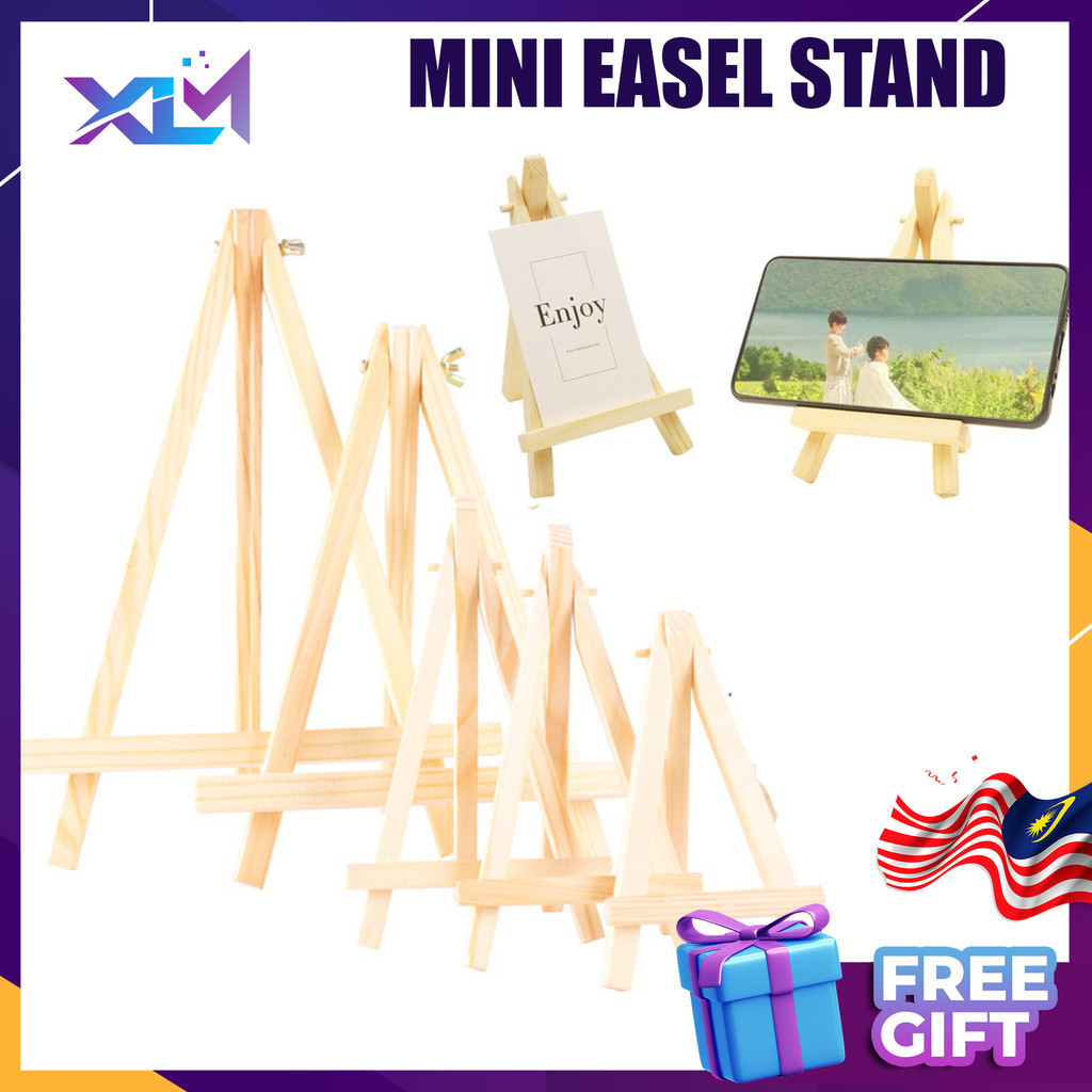 XLM 1 PC SMALL PINE WOOD ART EASEL STAND TABLE PHOTO DISPLAY PAPAN ...