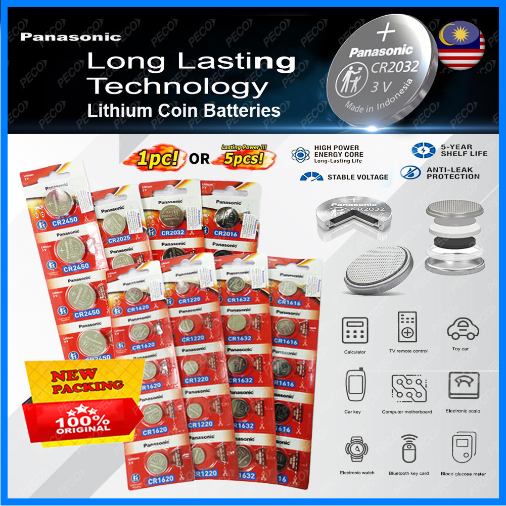 100% Original Panasonic Lithium Coin Batteries provide long-lasting ...