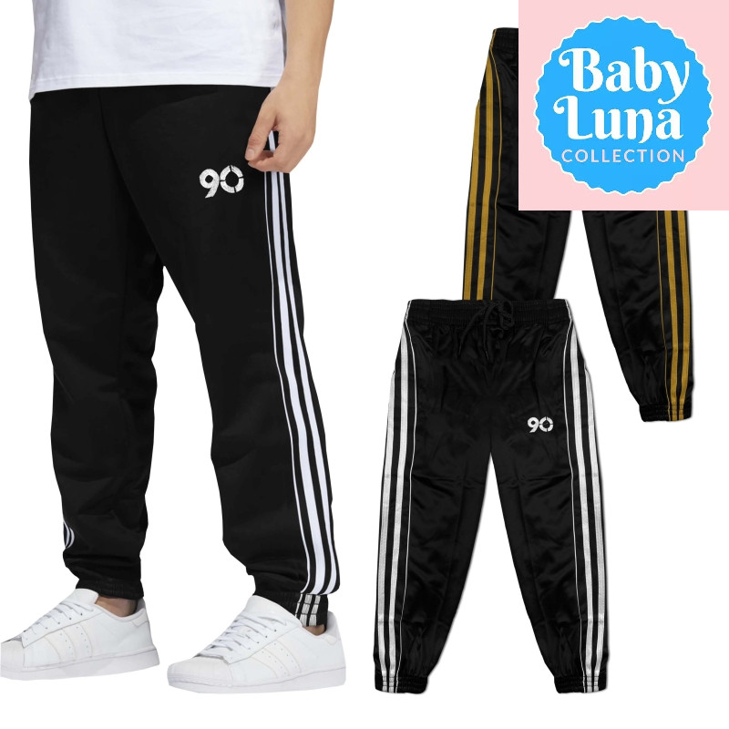 (1Y-15Y) KIDS CUFF 90 Black Tracksuit / School Sport Long Pants (Random ...