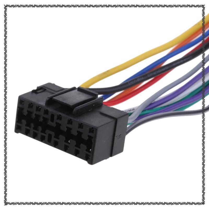 [MCA] DIN Radio Adapter Cable Connector 16 Pin Power For Auto Radio ...