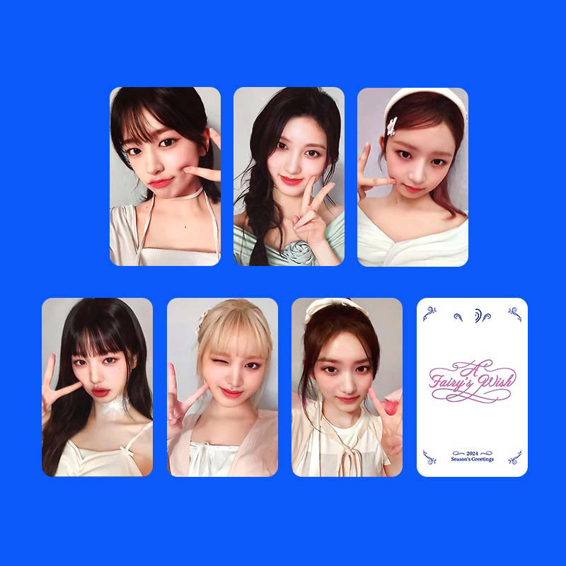 4-7pcs/set DIVE INTO IVE I'VE MINE Photocards Season's Greetings Lomo Cards REI LIZ LEESEO ...