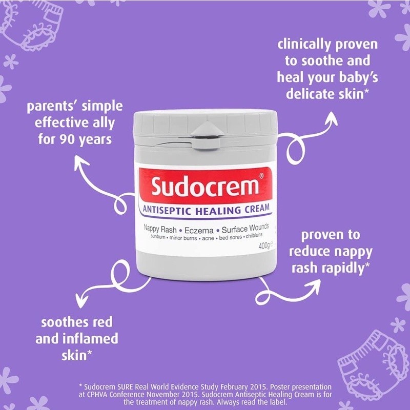 60g️/125g️️ Sudocream Antiseptic Healing Cream️ Baby Cream For Nappy ...