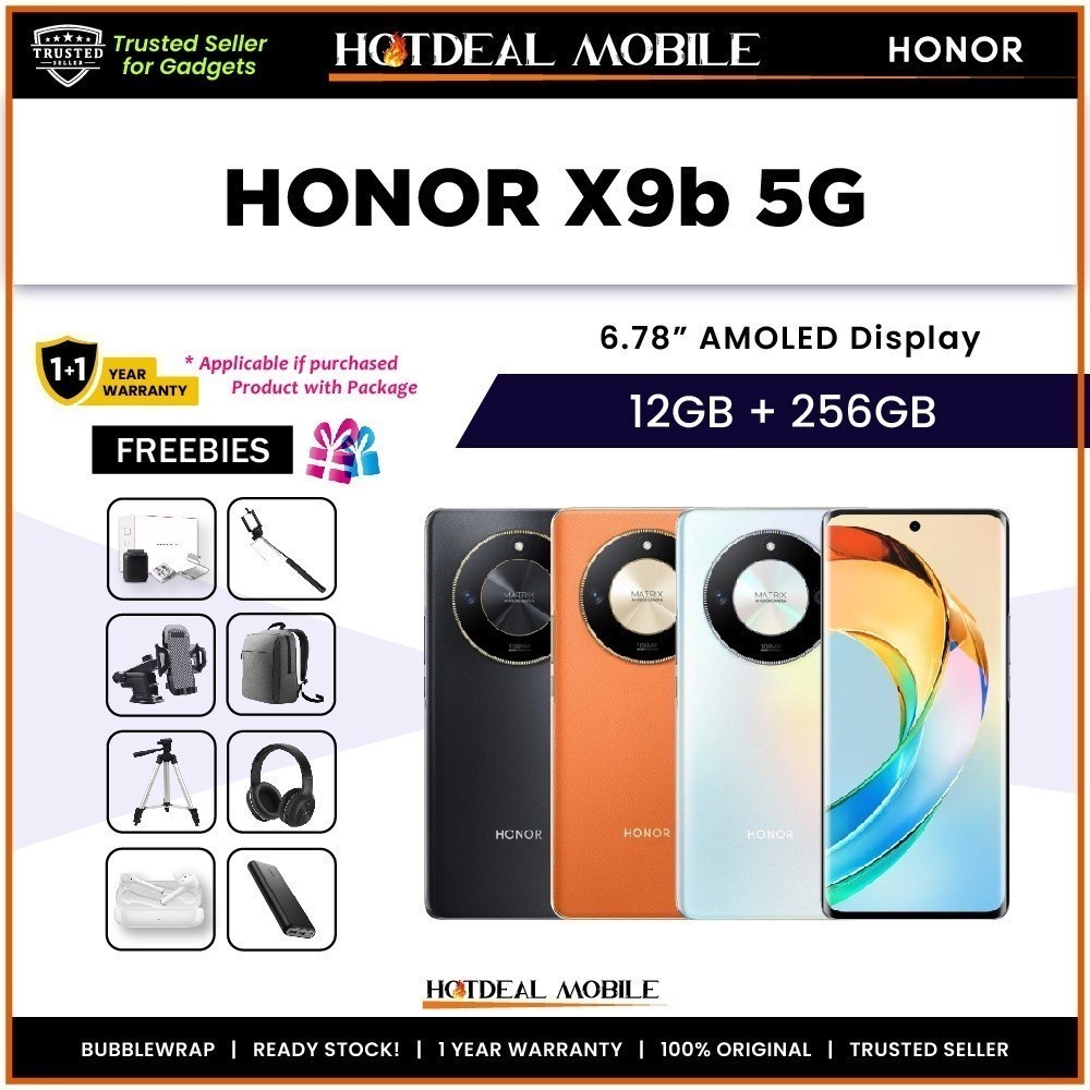 HONOR X9b 5G [12GB RAM 256GB ROM] [12GB RAM 512GB ROM] - Original HONOR Malaysia | Shopee Malaysia