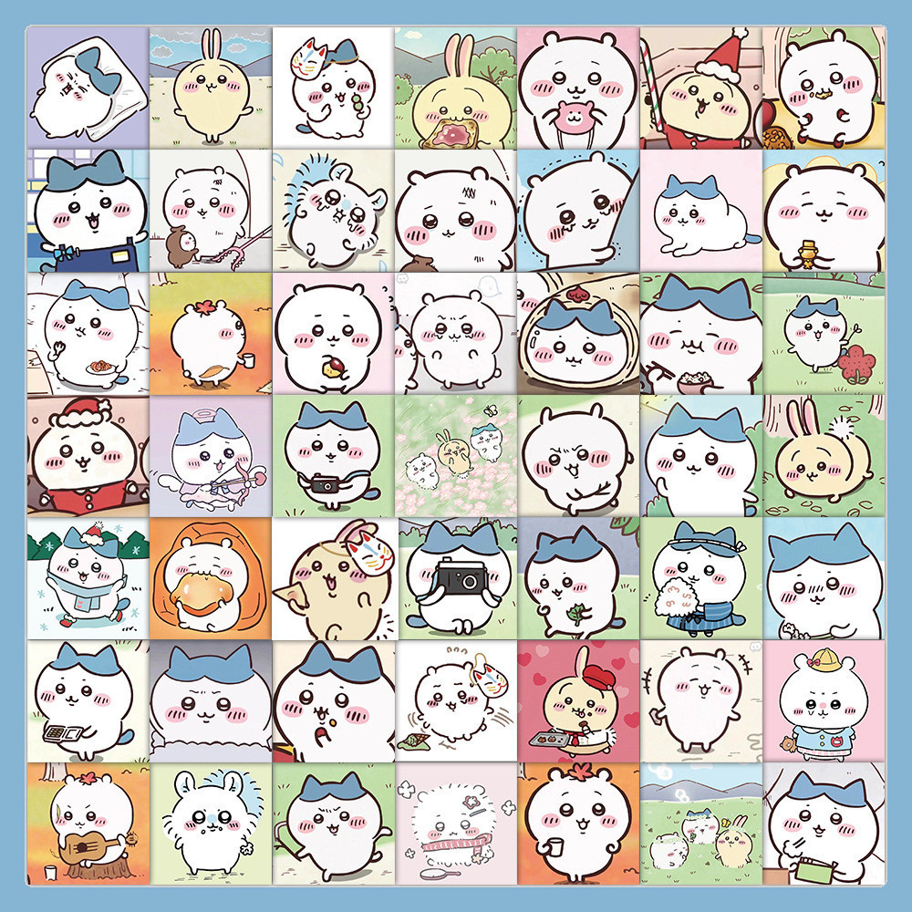 60pcs Chiikawa Sticker Cartoon Anime Stickers DIY Notebook Decoration ...