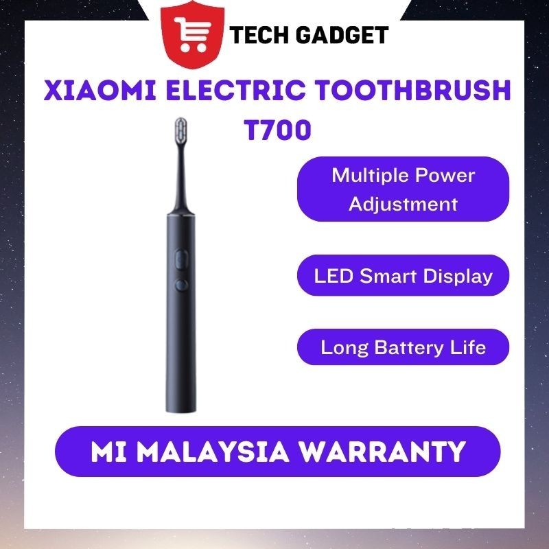 Xiaomi Electric Toothbrush T700 | Soft Bristles LED Screen | Wireless ...