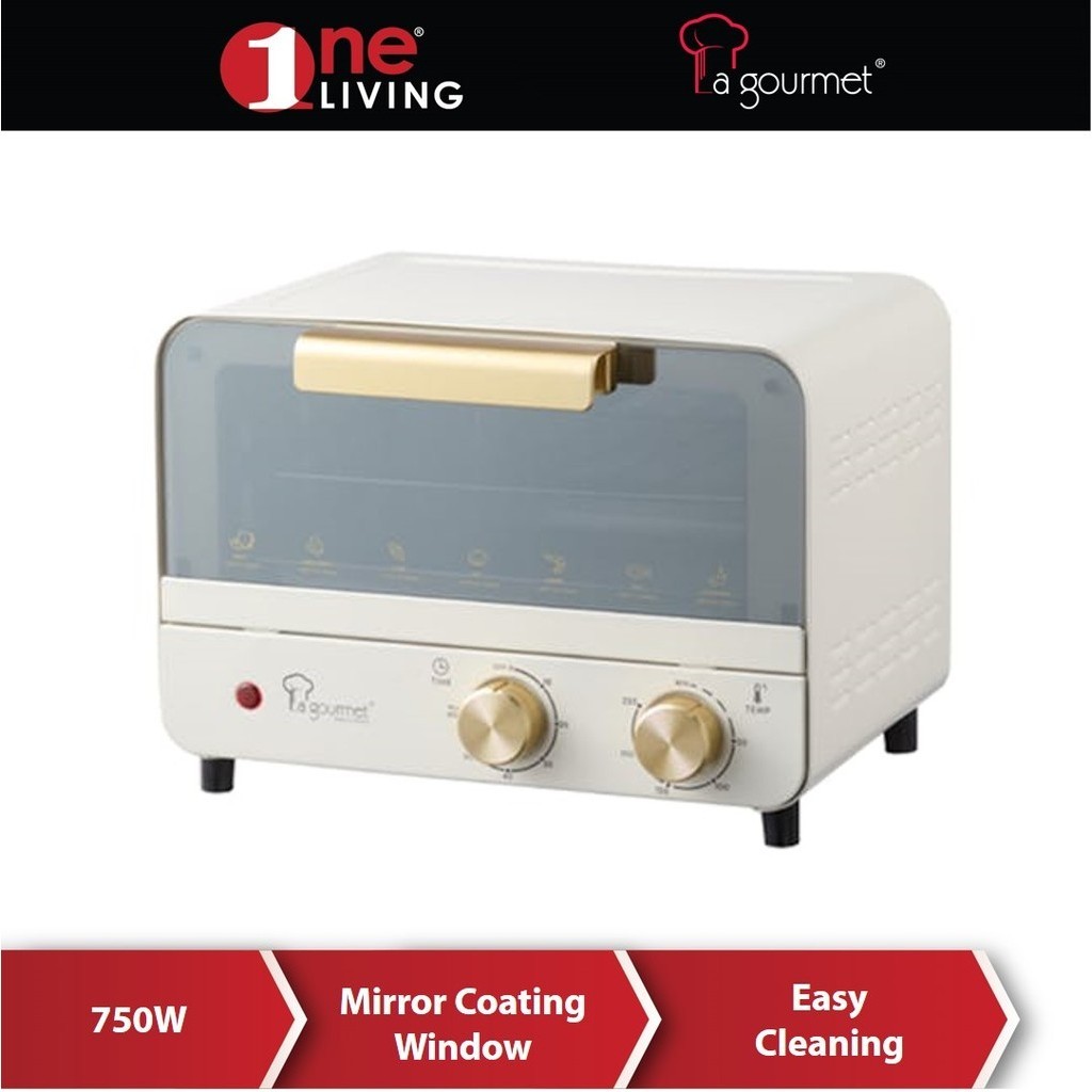 La Gourmet Healthy Electric Oven 12L Vanilla Cream EO12RD | Shopee Malaysia