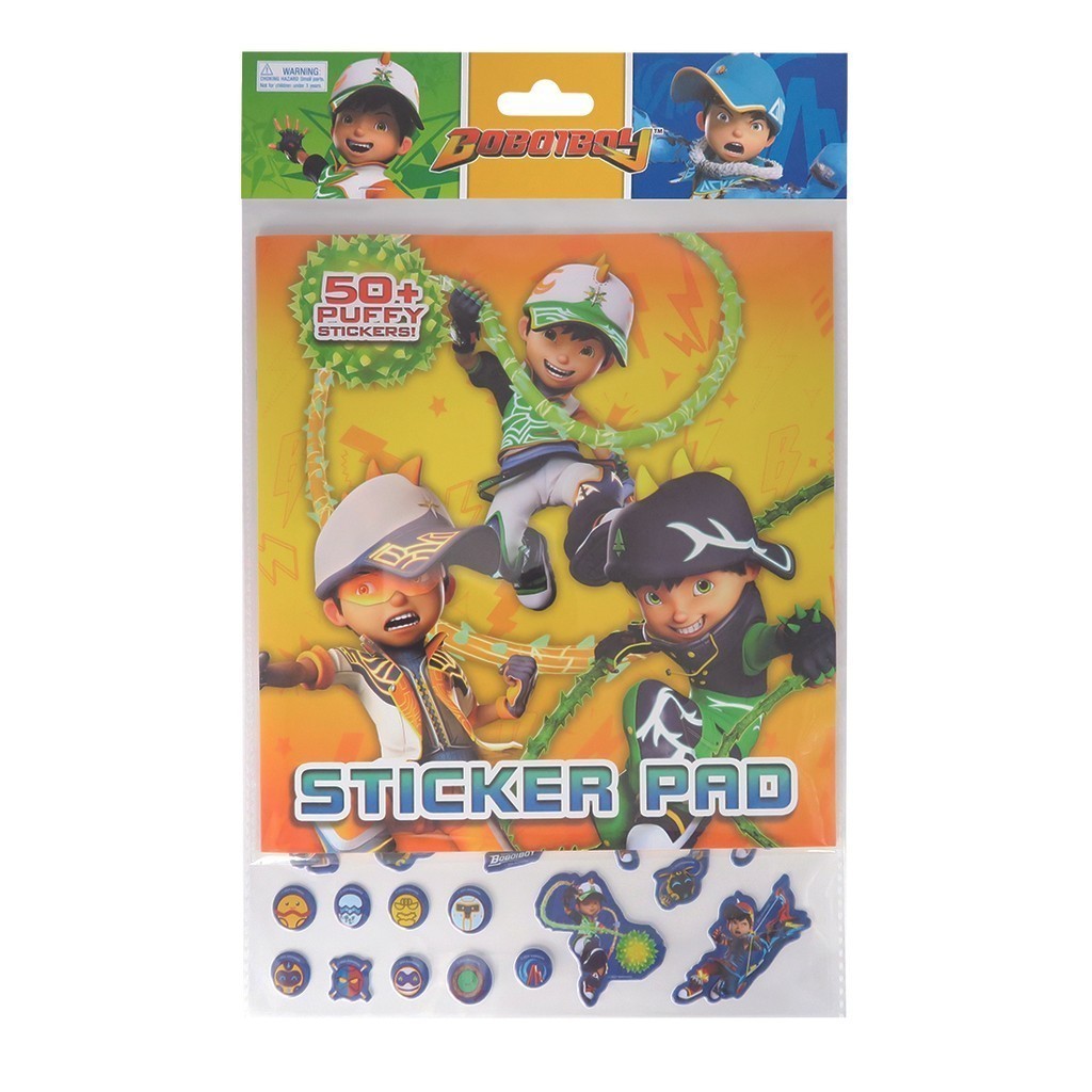 Boboiboy Friends Sticker Pad With Sticker (8871) | Shopee Malaysia