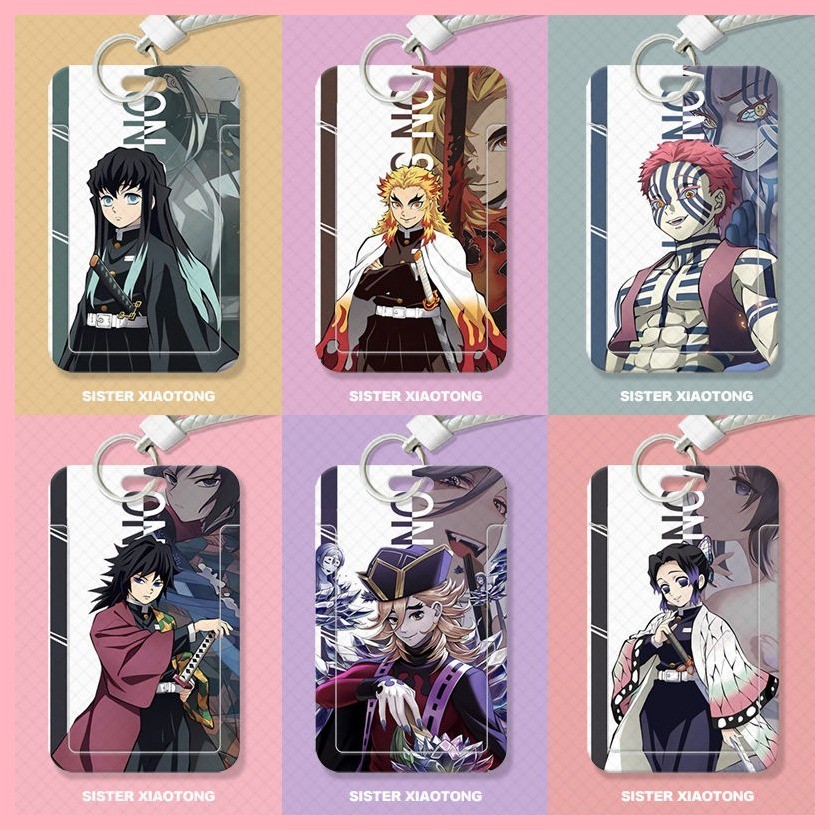 Card Holder Demon Slayer Tokitou Muichirou Demon Slayer Anime Student ...