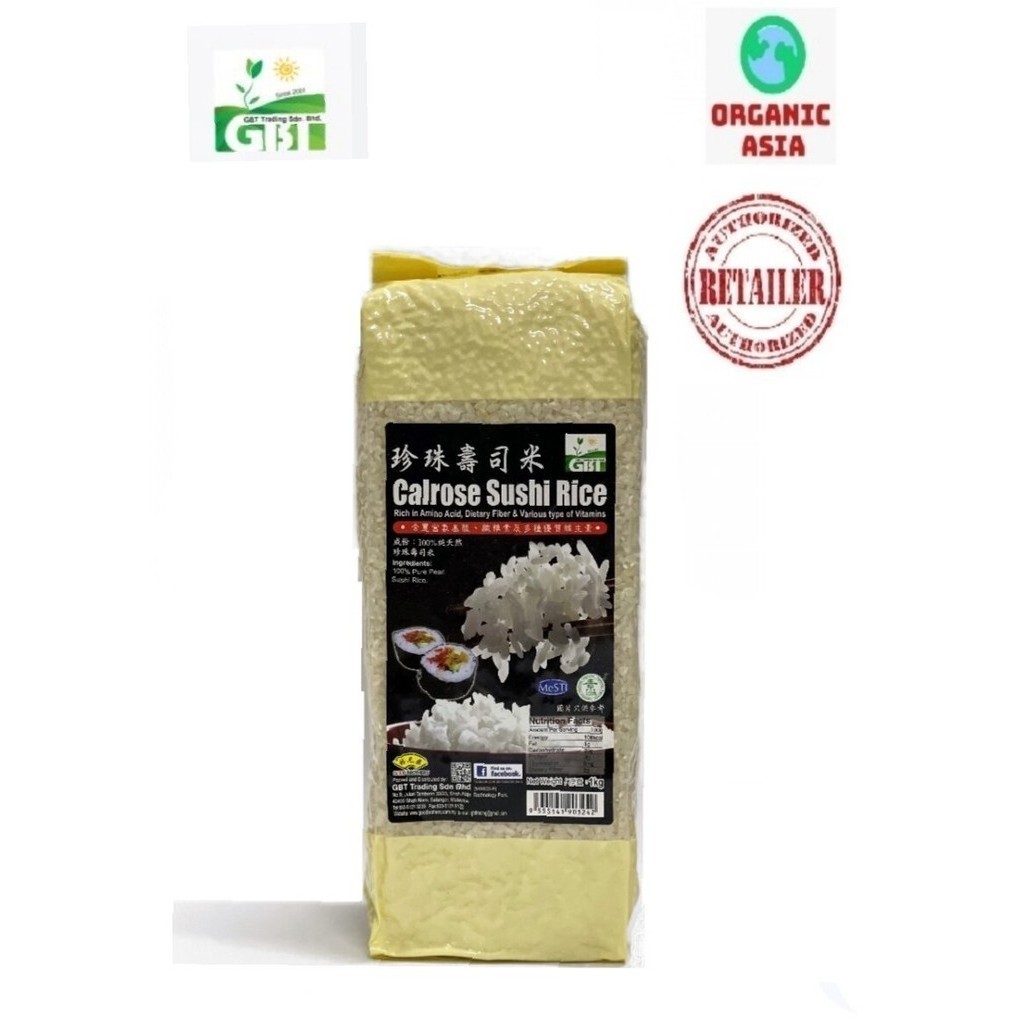 GBT Calrose Sushi Rice 珍珠寿司米 1 kg | Shopee Malaysia