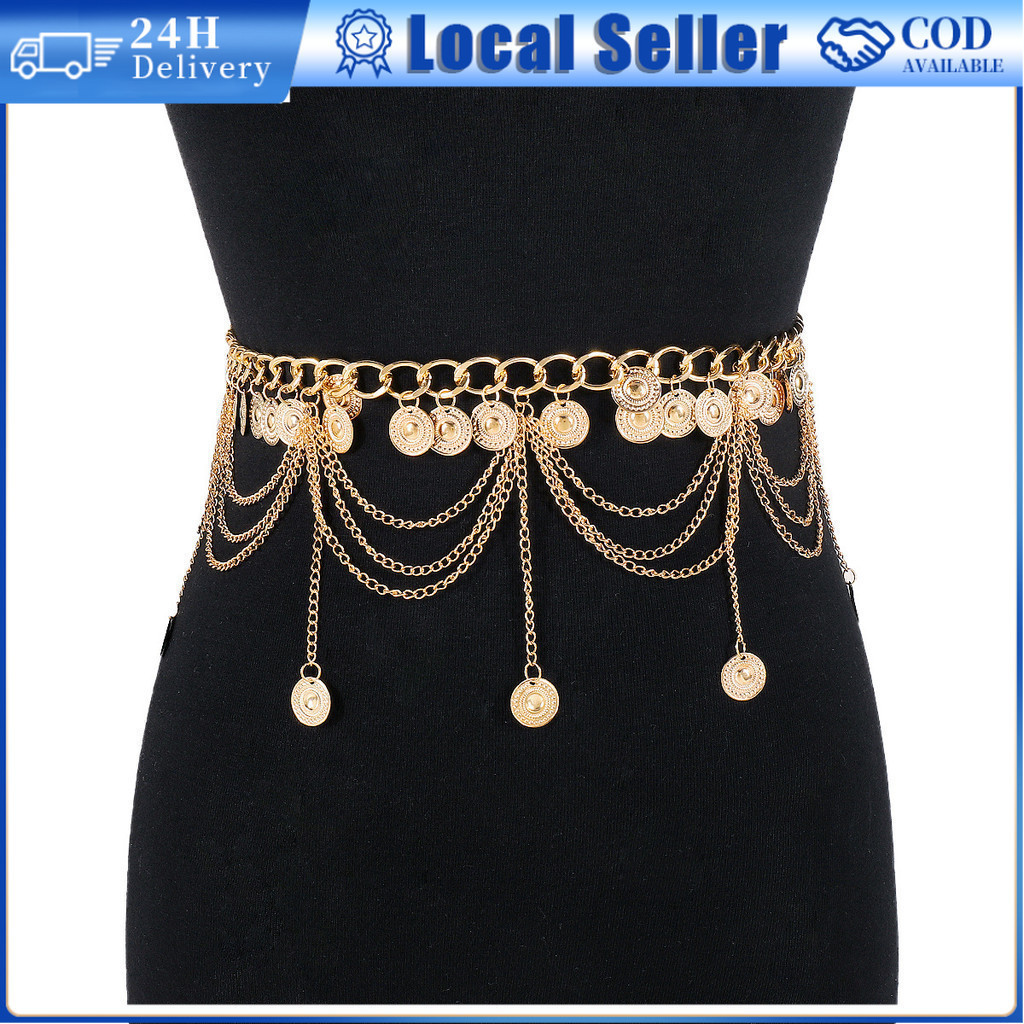 1pc waist chain waist accessories chain coin belt Belly Dance waist ...