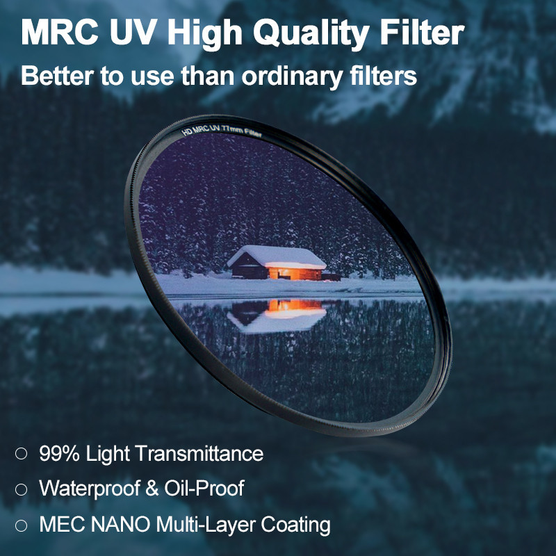MRCUV 40.5 49 52 55 58 62 67 72 77 82mm MC UV Ultra-Violet Lens Filter ...