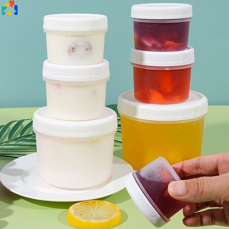 3/5Pcs Transparent Dessert Cups Reusable Mousse Cake Ice Cream Storage ...