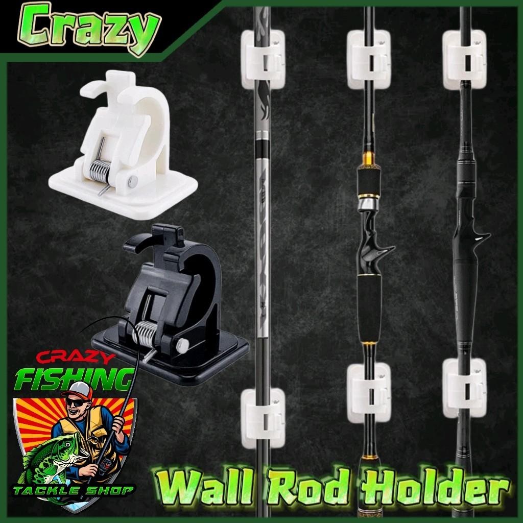 Crazy《Fishing Rod Rack Holder》Gantung Joran Pancing Towel hanger Keys ...