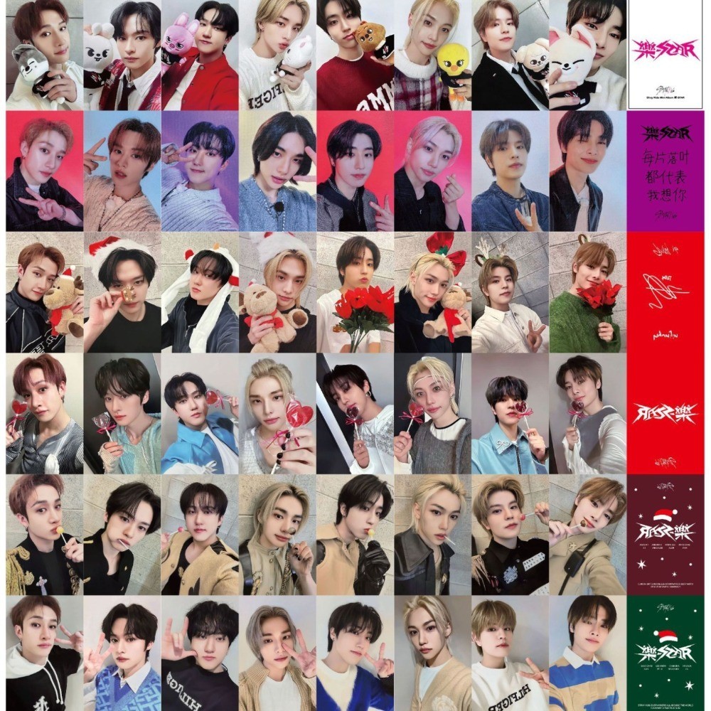Kpop Idol Stray Kids Album Rock Star Phoro Card Hologram High Quality ...