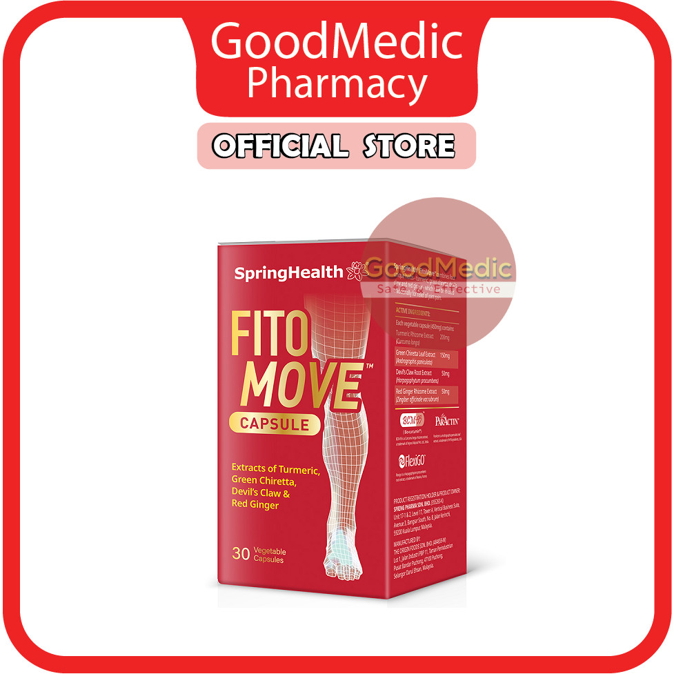 Spring Health FITO MOVE Capsule (30'S) for knee pain and inflammation ...