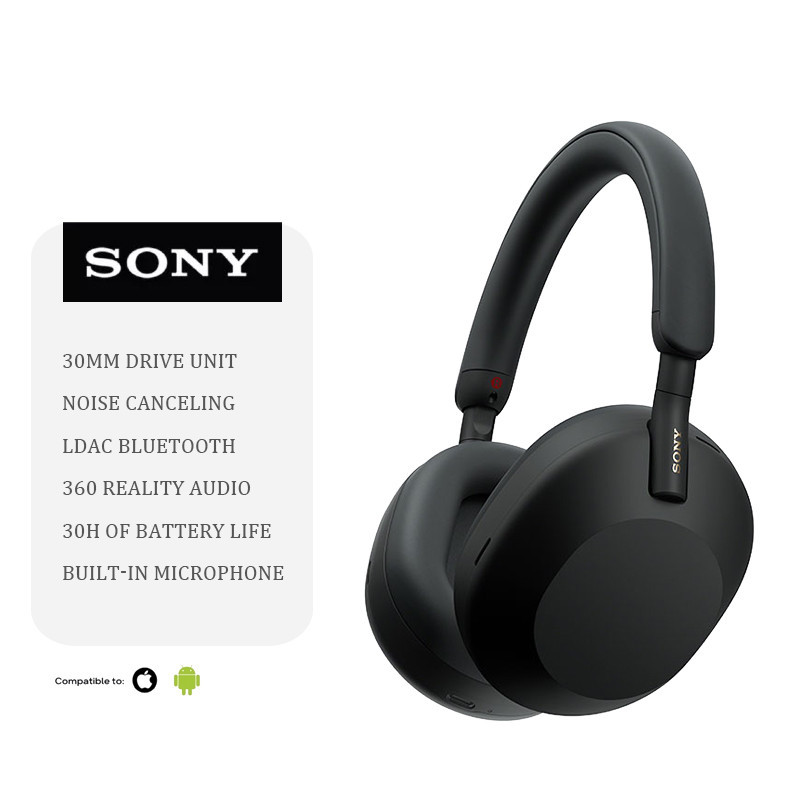 Sony WH-1000XM5 Headphones Bluetooth Noise Canceling Headphones Gaming ...