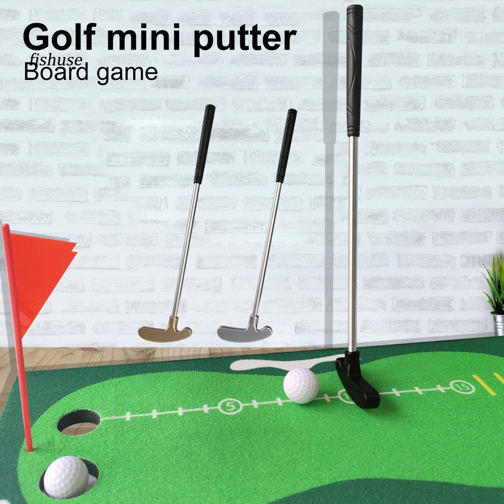 FSE 1 Set Mini Golf Putter Club with 2 Golf Balls TPR Grip Right Left ...